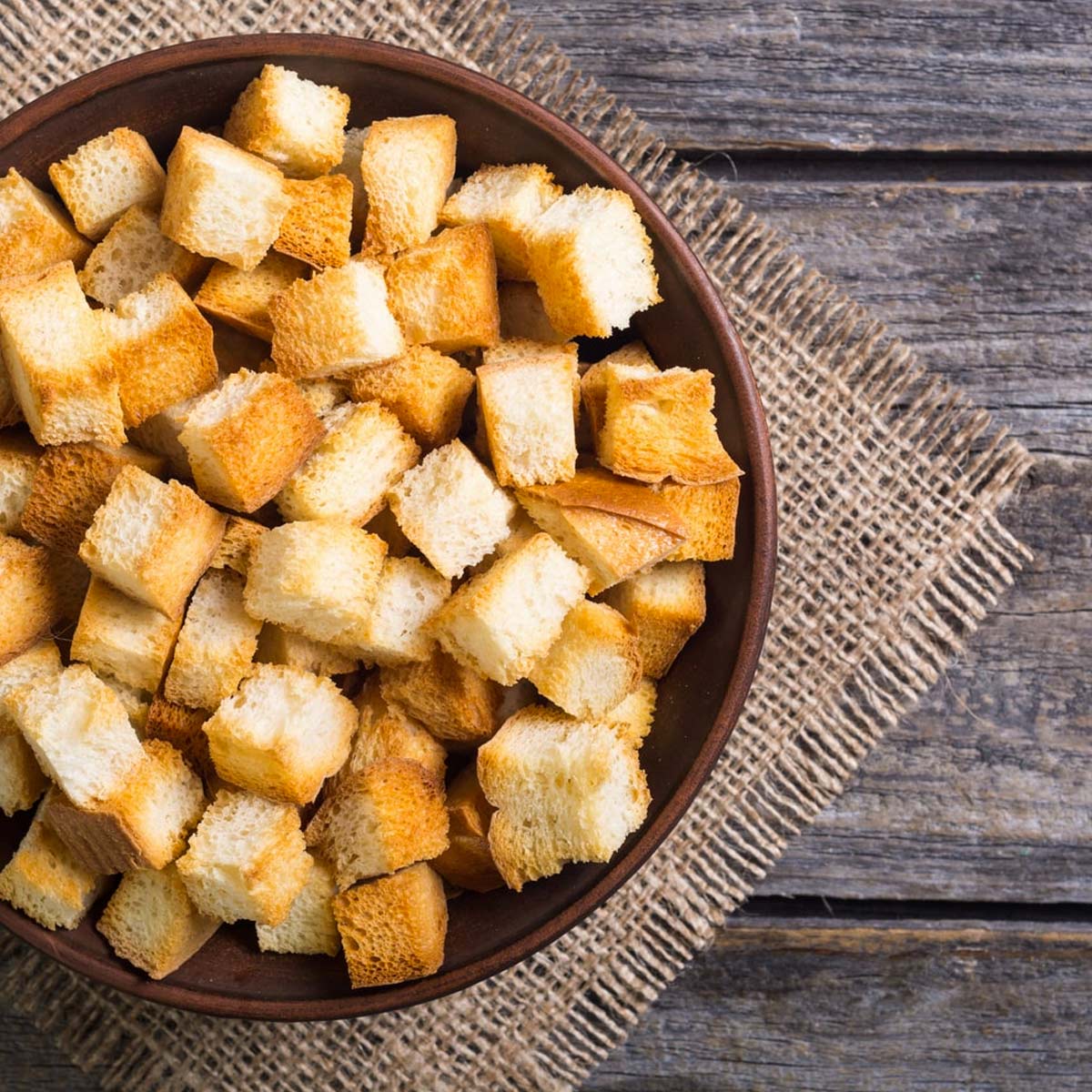 What are croutons considered?