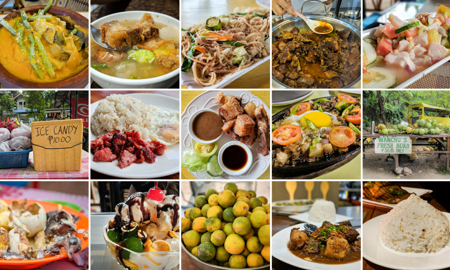 What are famous Filipino foods?