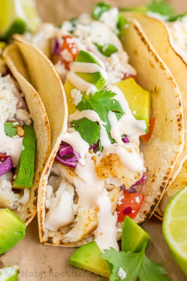 What are fish tacos made of?