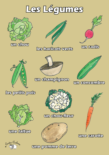 What are French vegetables?