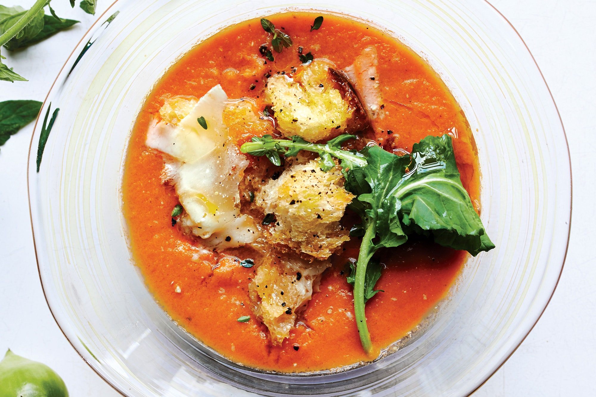 What are good things to add to tomato soup?