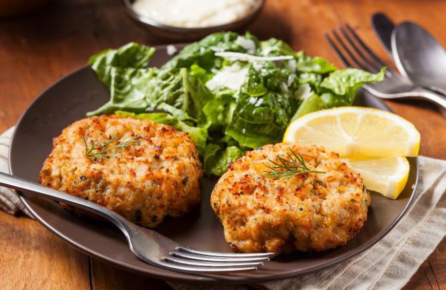 What are imitation crab cakes made of?