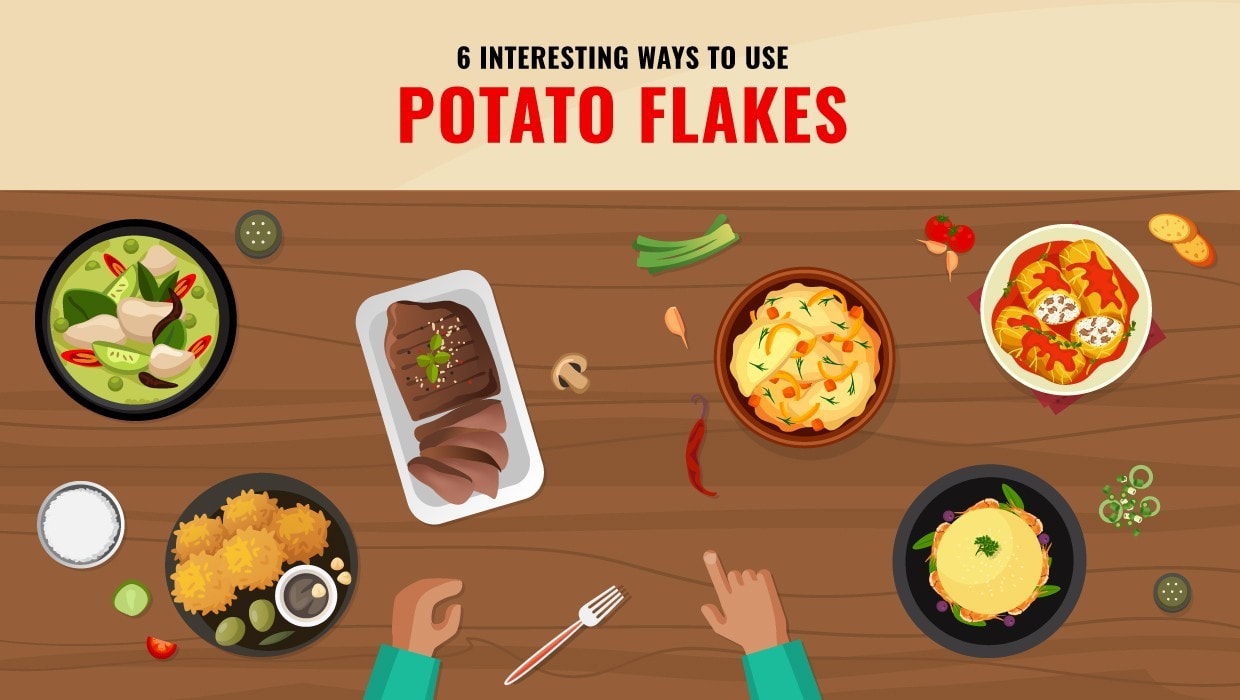 What are potato flakes used for?