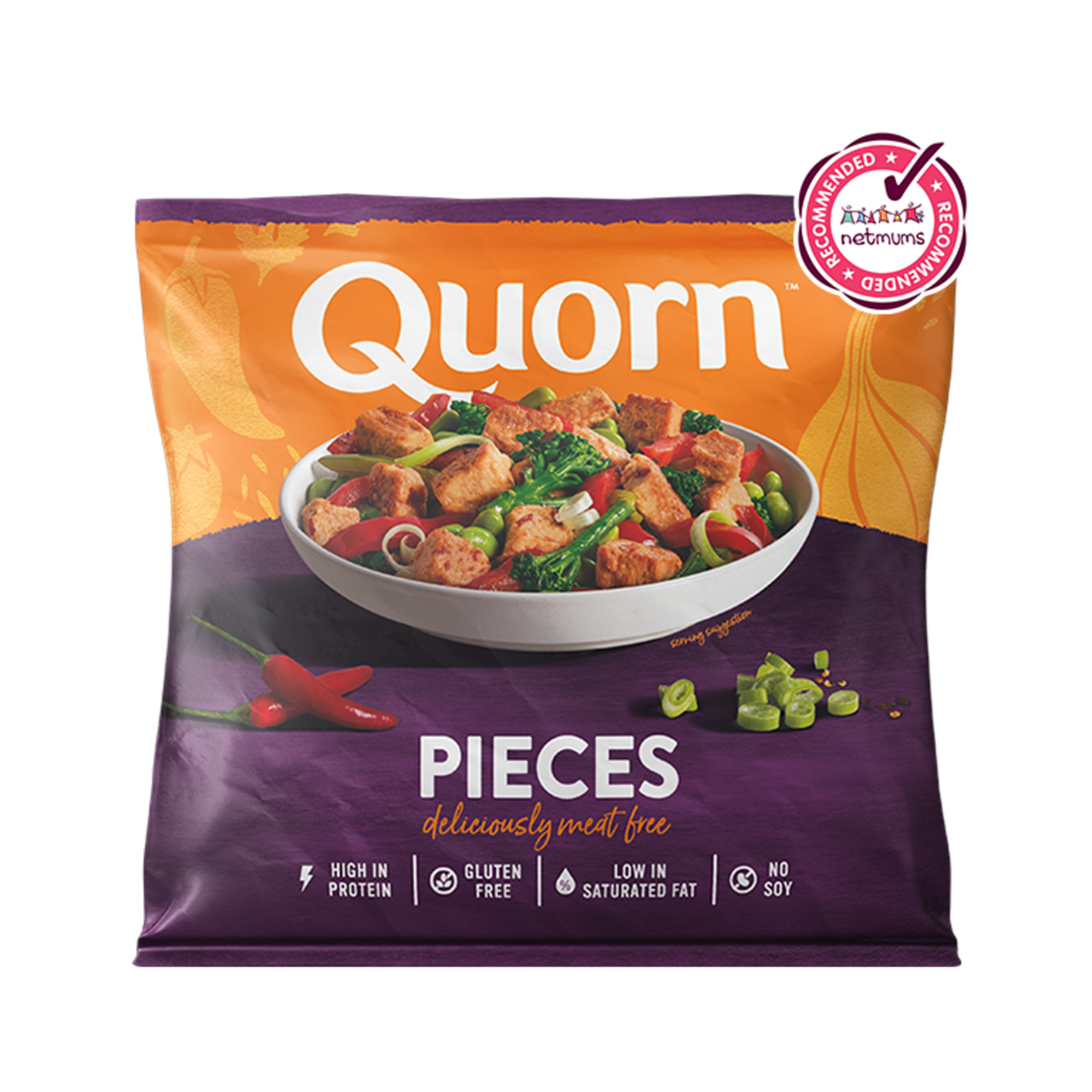 What are Quorn chicken pieces made of?