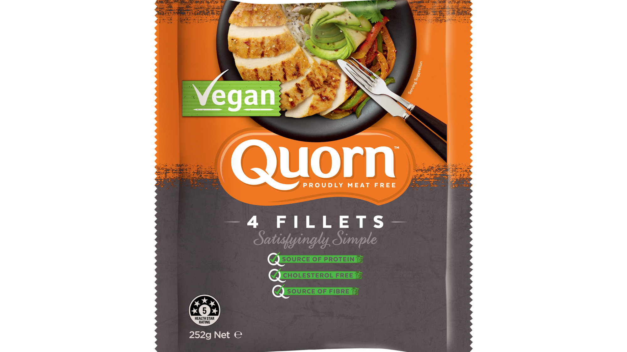 What are Quorn vegan fillets made of?
