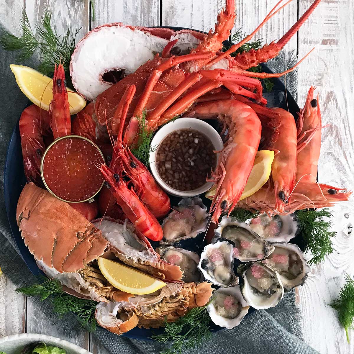 What are seafood platters?