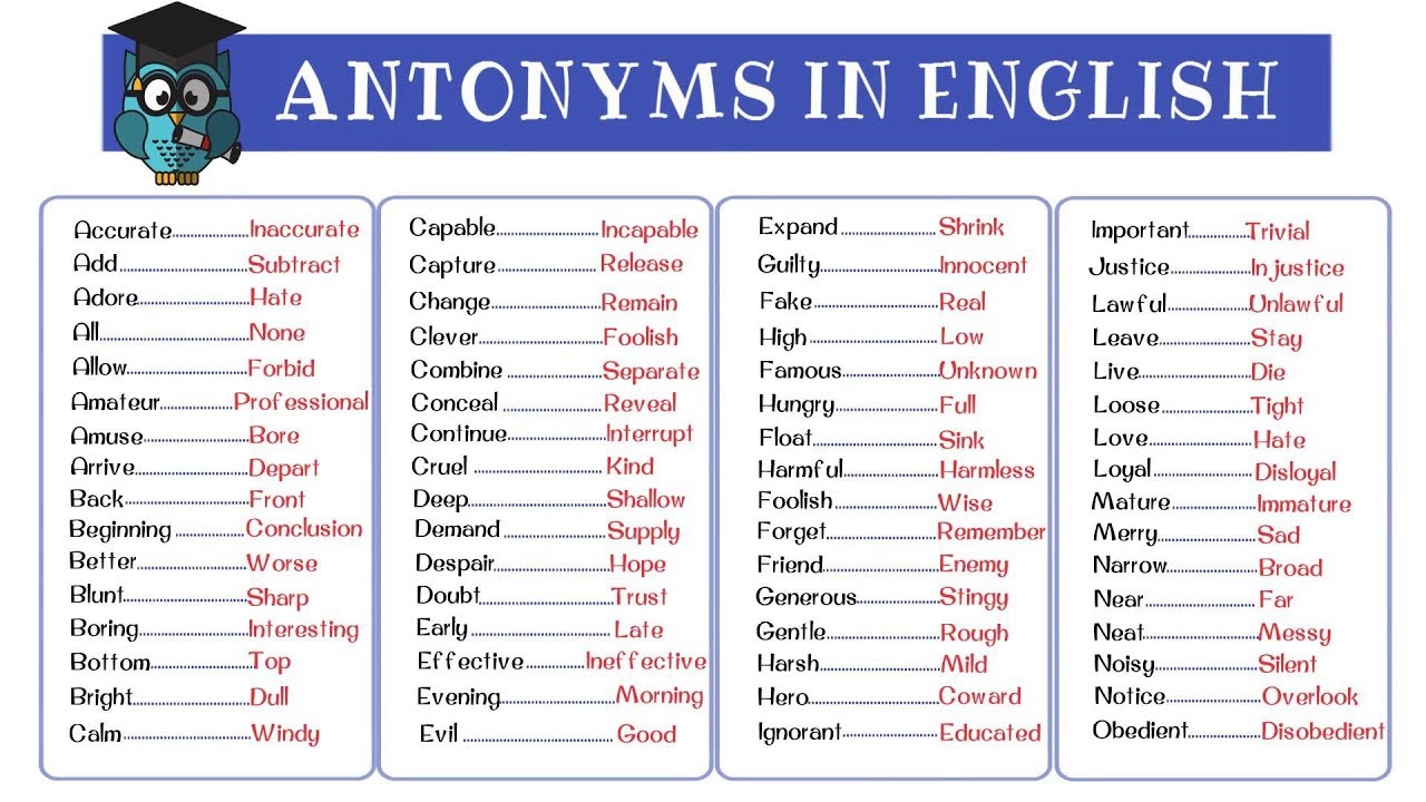 What are so antonyms?