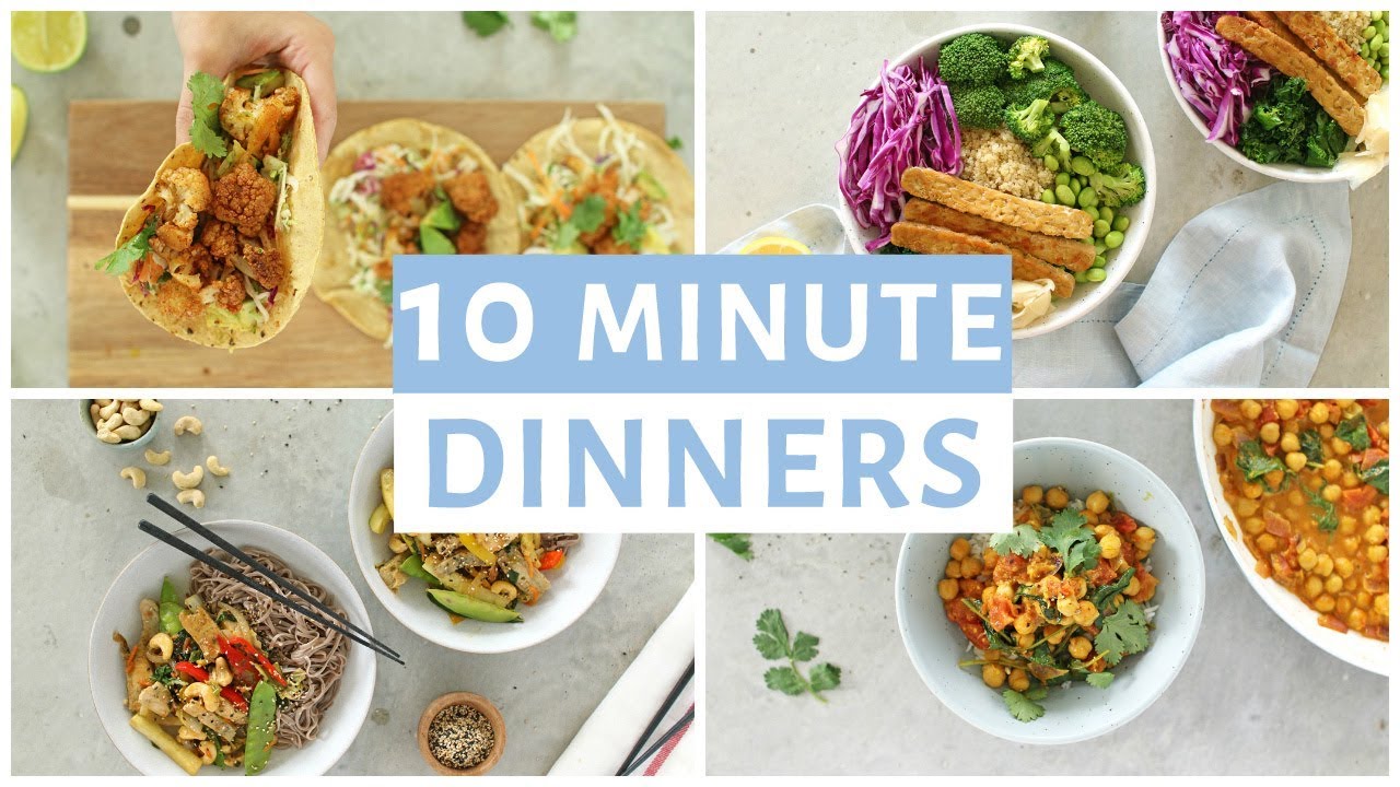 What are some easy 10-minute meals?