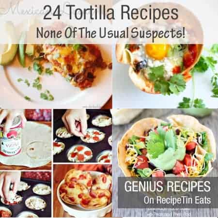What are some foods that are made with tortillas?