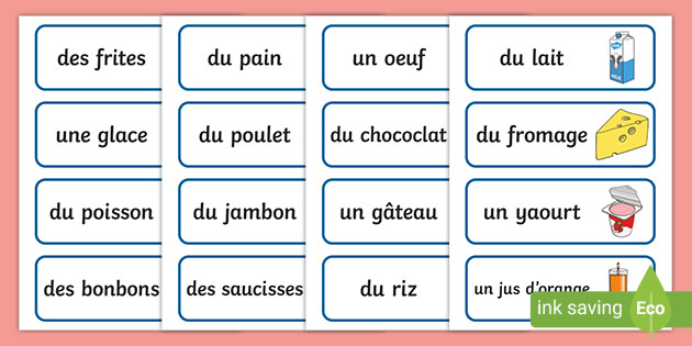 What are some French food words?