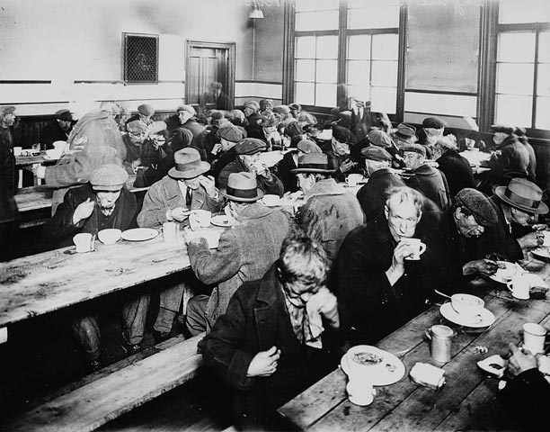 What are soup kitchens in the 1930s?
