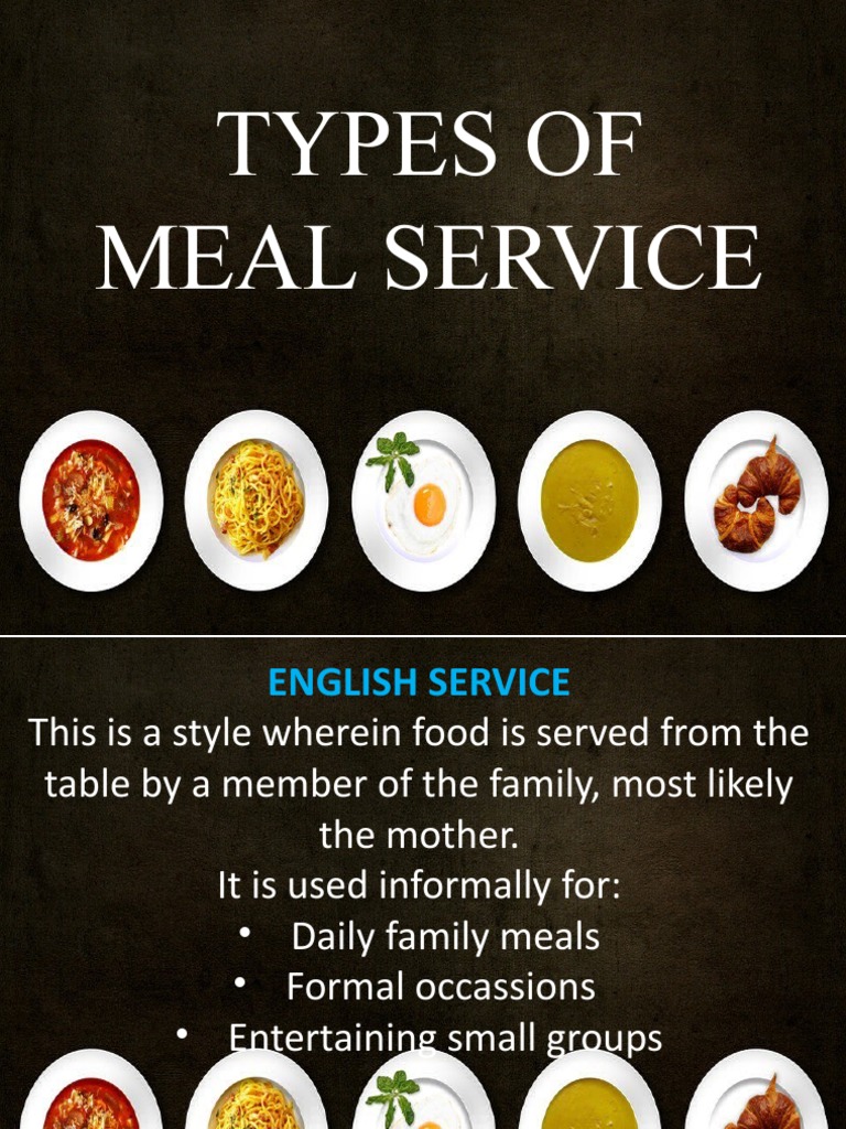 What are the 3 types of meal?