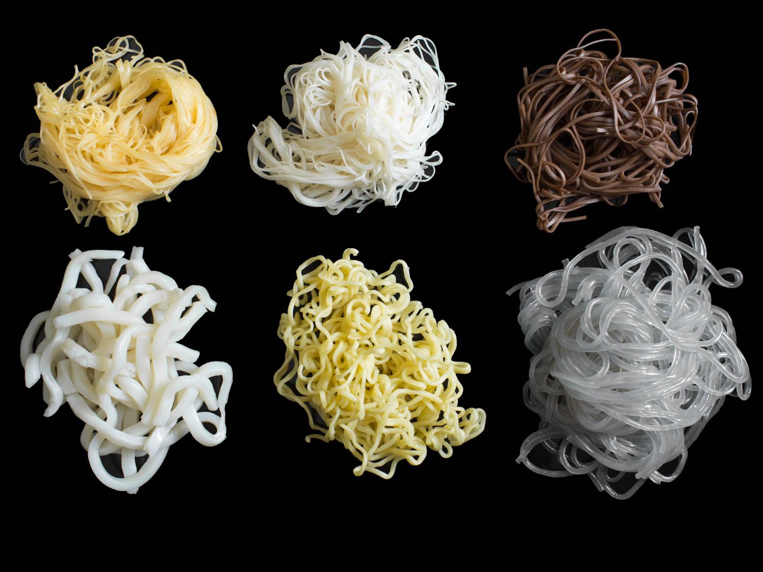 What are the 3 types of noodles in Japan?