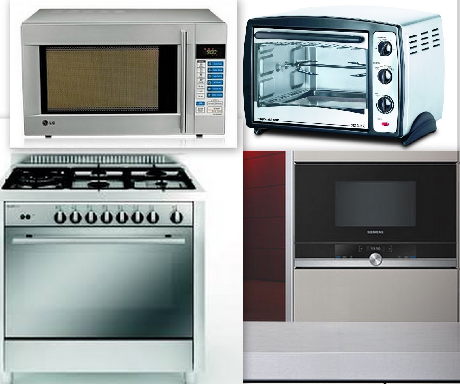 What are the 3 types of oven?