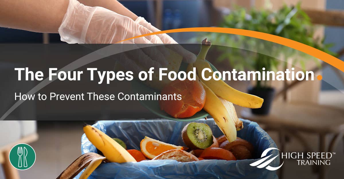 What are the 4 types of cross contamination?