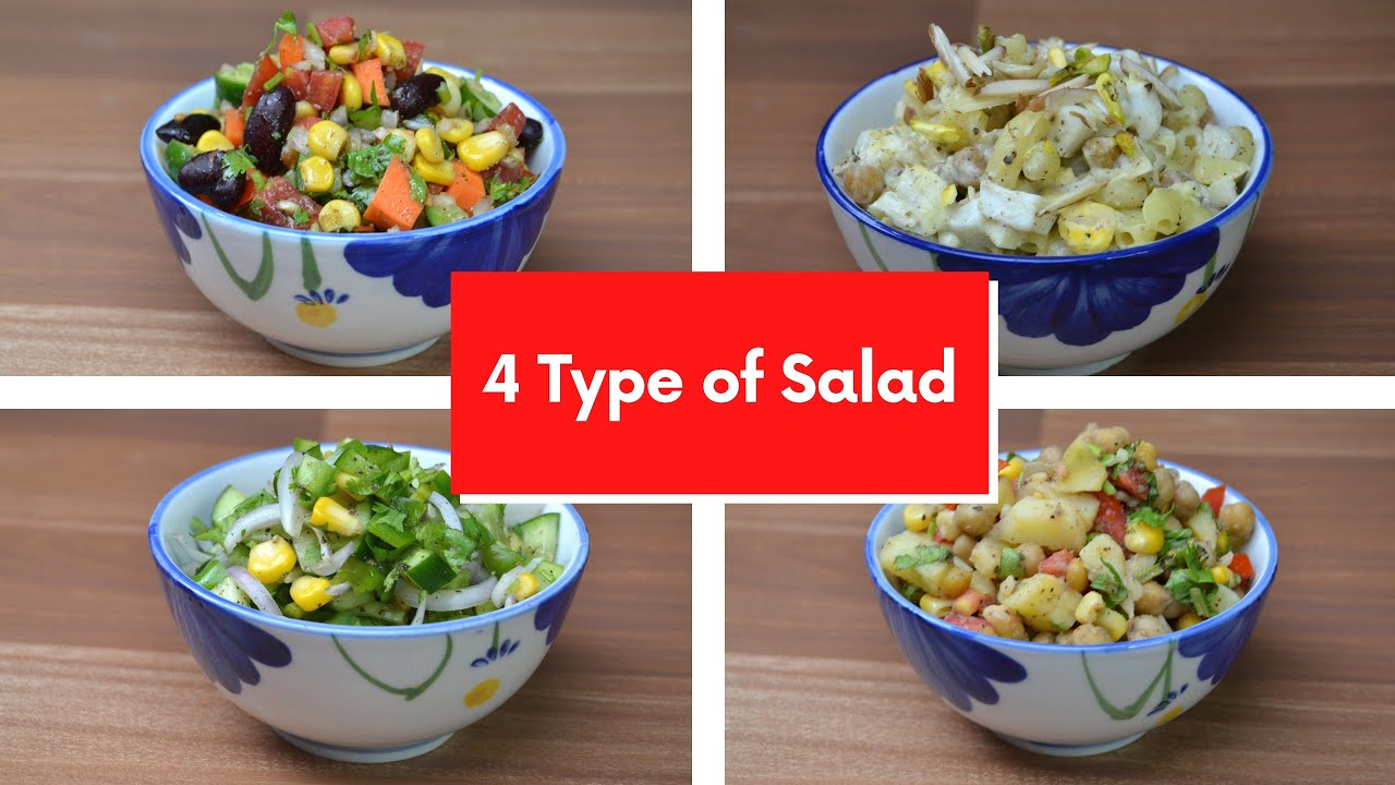 What are the 4 types of salad?