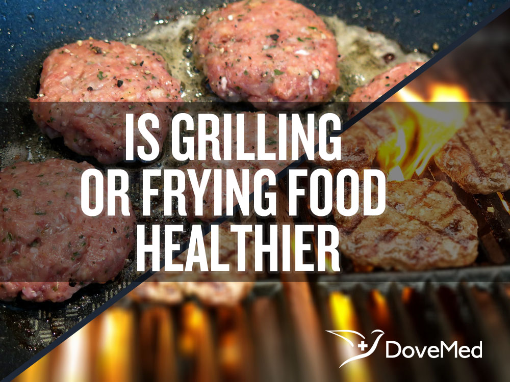 What are the advantages of grilling rather than frying food?