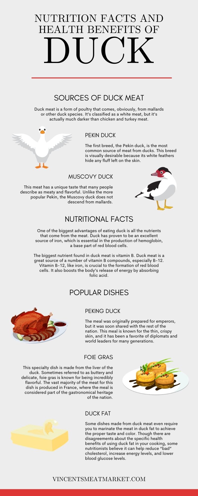 What are the benefits of duck meat?