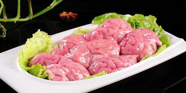 What are the benefits of eating goat brain?