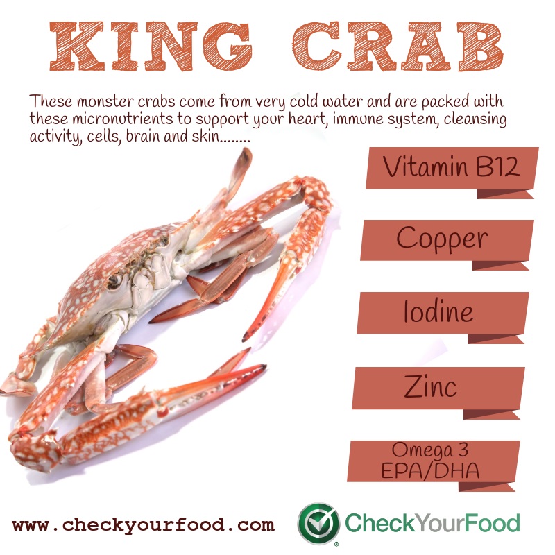 What are the benefits of eating king crab?