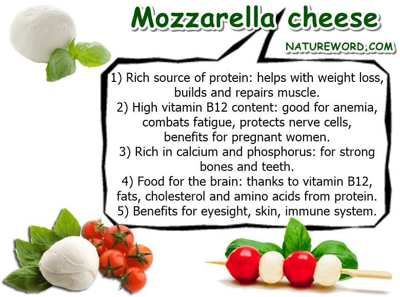 What are the benefits of eating mozzarella cheese?