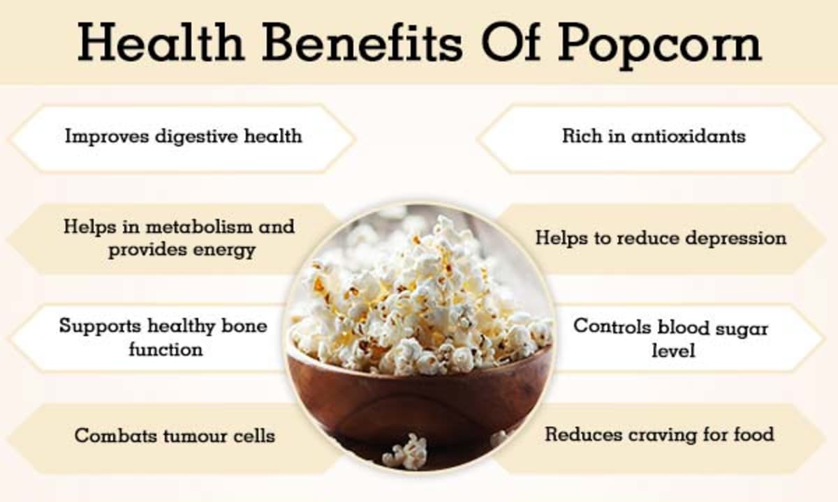 What are the benefits of eating popcorn?