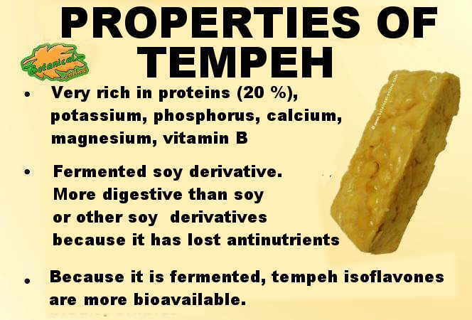 What are the benefits of fermentation in tempeh?