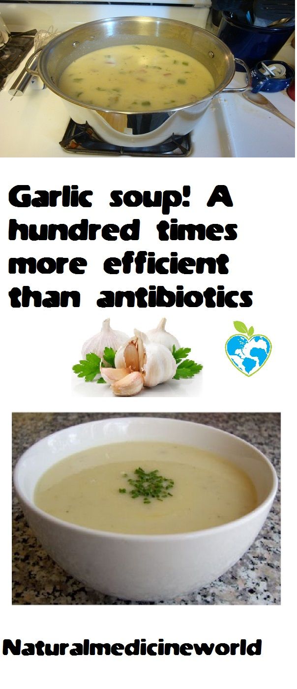 What are the benefits of garlic soup?