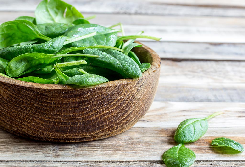 What are the benefits of Spinach during pregnancy?