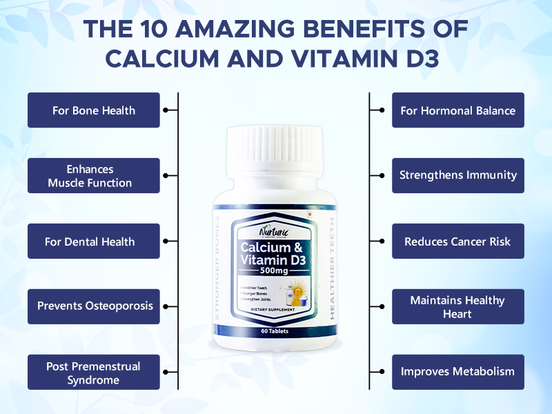 What are the benefits of taking calcium and vitamin D?