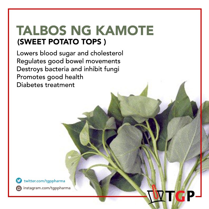 What are the benefits of Talbos ng kamote?