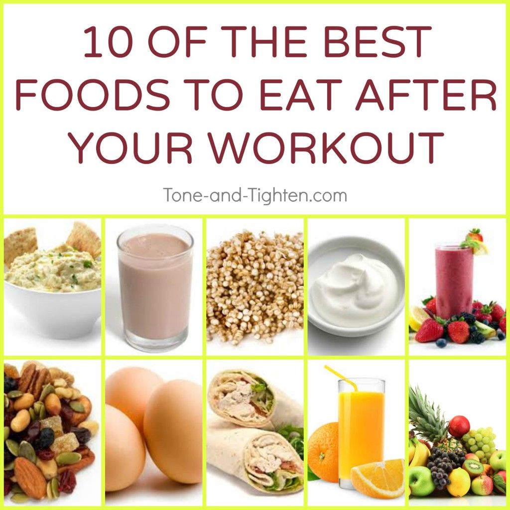 What are the best foods to eat after a workout?