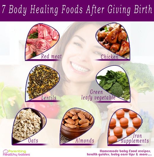 What are the best foods to eat after giving birth?