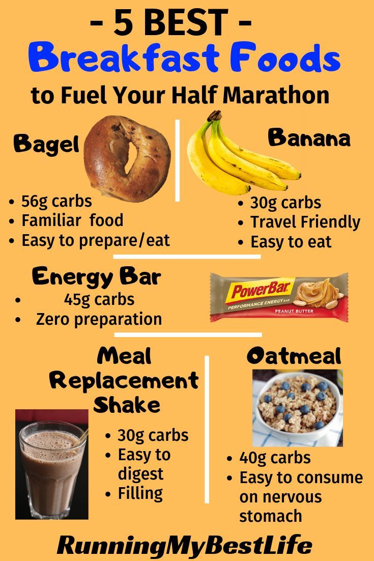 What are the best foods to eat before a race?