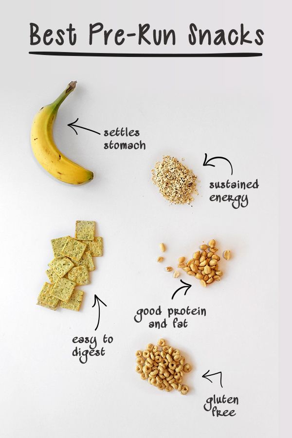 What are the best snacks to eat before a run?