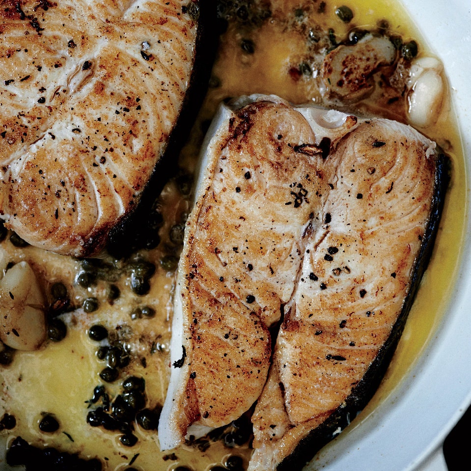 What are the best tips for cooking halibut steaks?