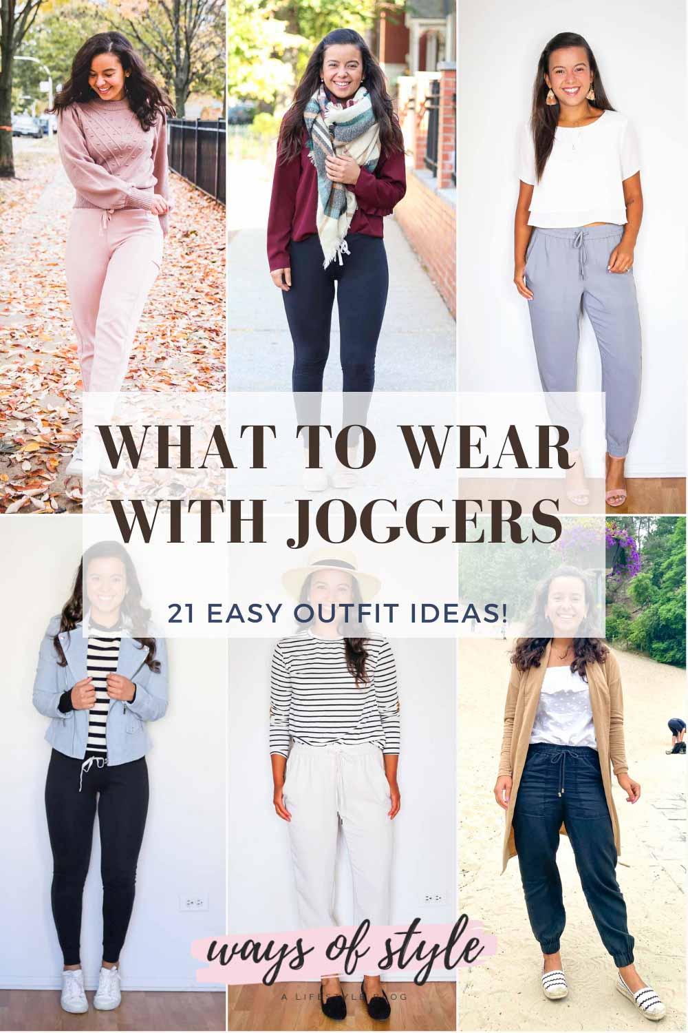 What are the best tops to wear with joggers?