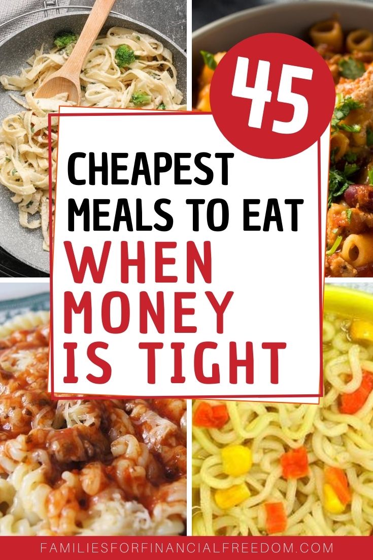 What are the cheapest meals to eat on a budget?