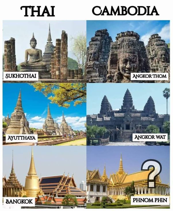What are the differences between Thailand and Cambodia?