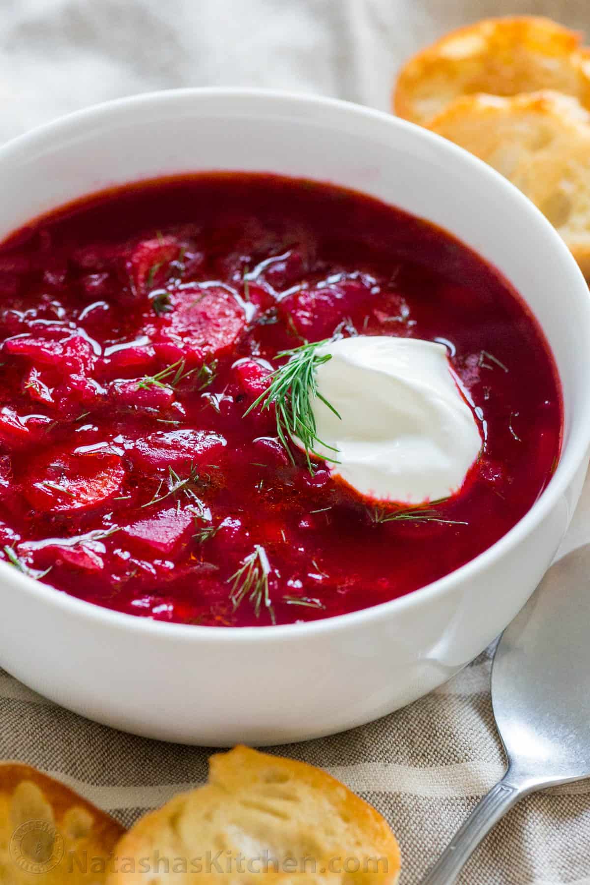 What are the different borscht ingredients?