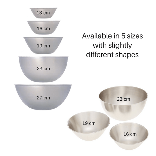 What are the different bowl sizes?
