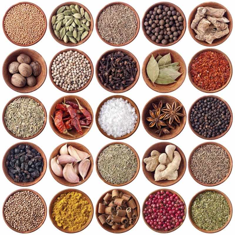 What are the different kinds of seasonings?