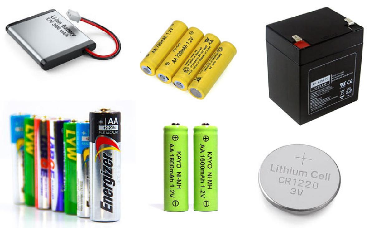 What are the different types of batteries and its uses?