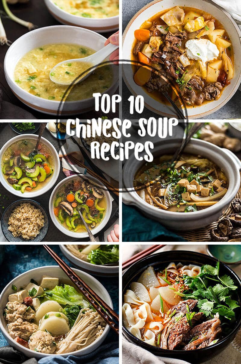 What are the different types of Chinese soup?
