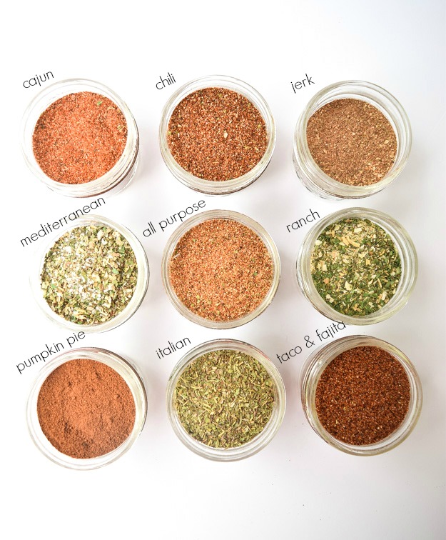 What are the different types of seasoning blends?