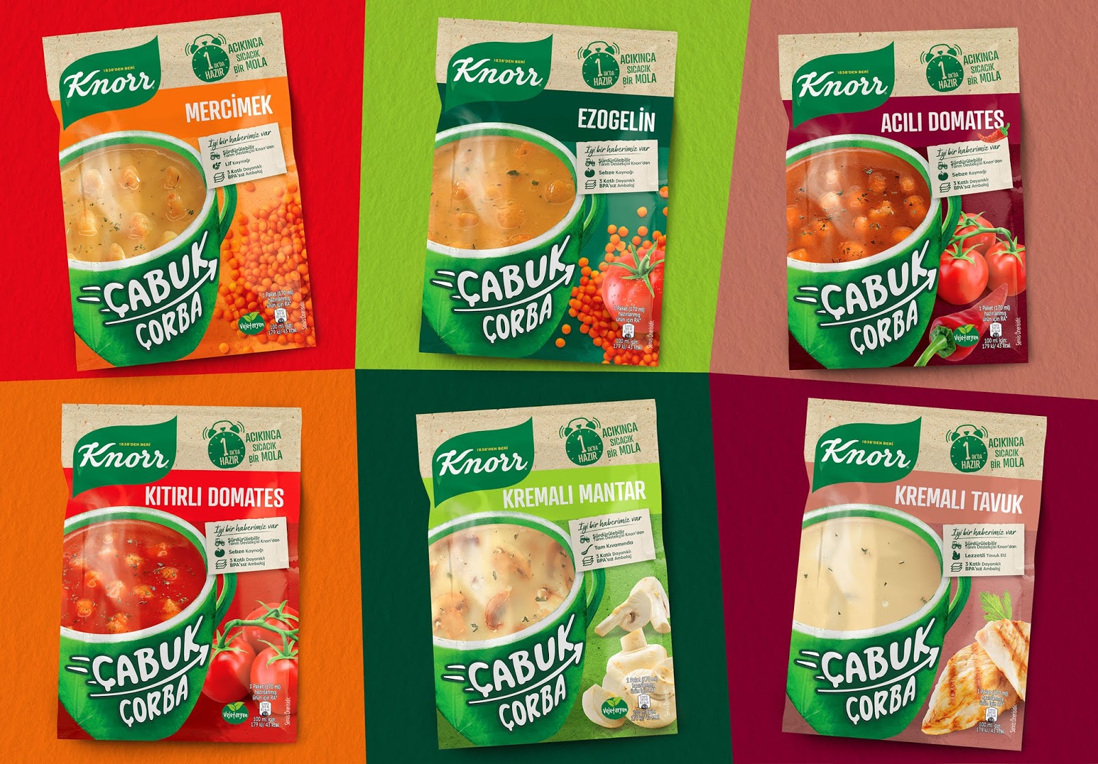 What are the different types of soup packages?