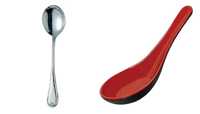 What are the different types of soup spoons?