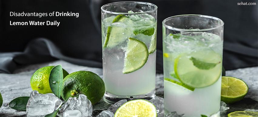 What are the disadvantages of drinking lemon water?