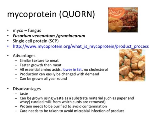 What are the disadvantages of mycoprotein?