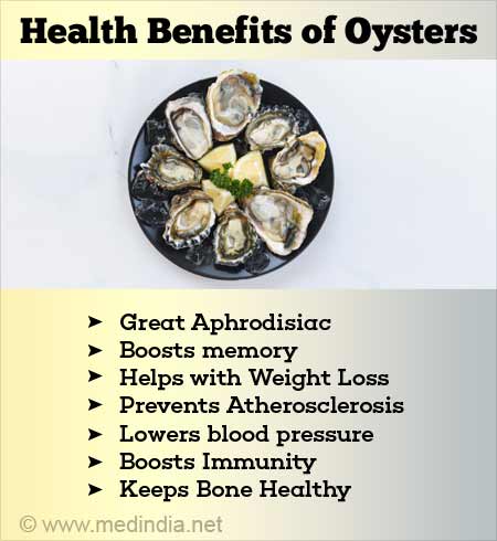 What are the effects of eating oysters?